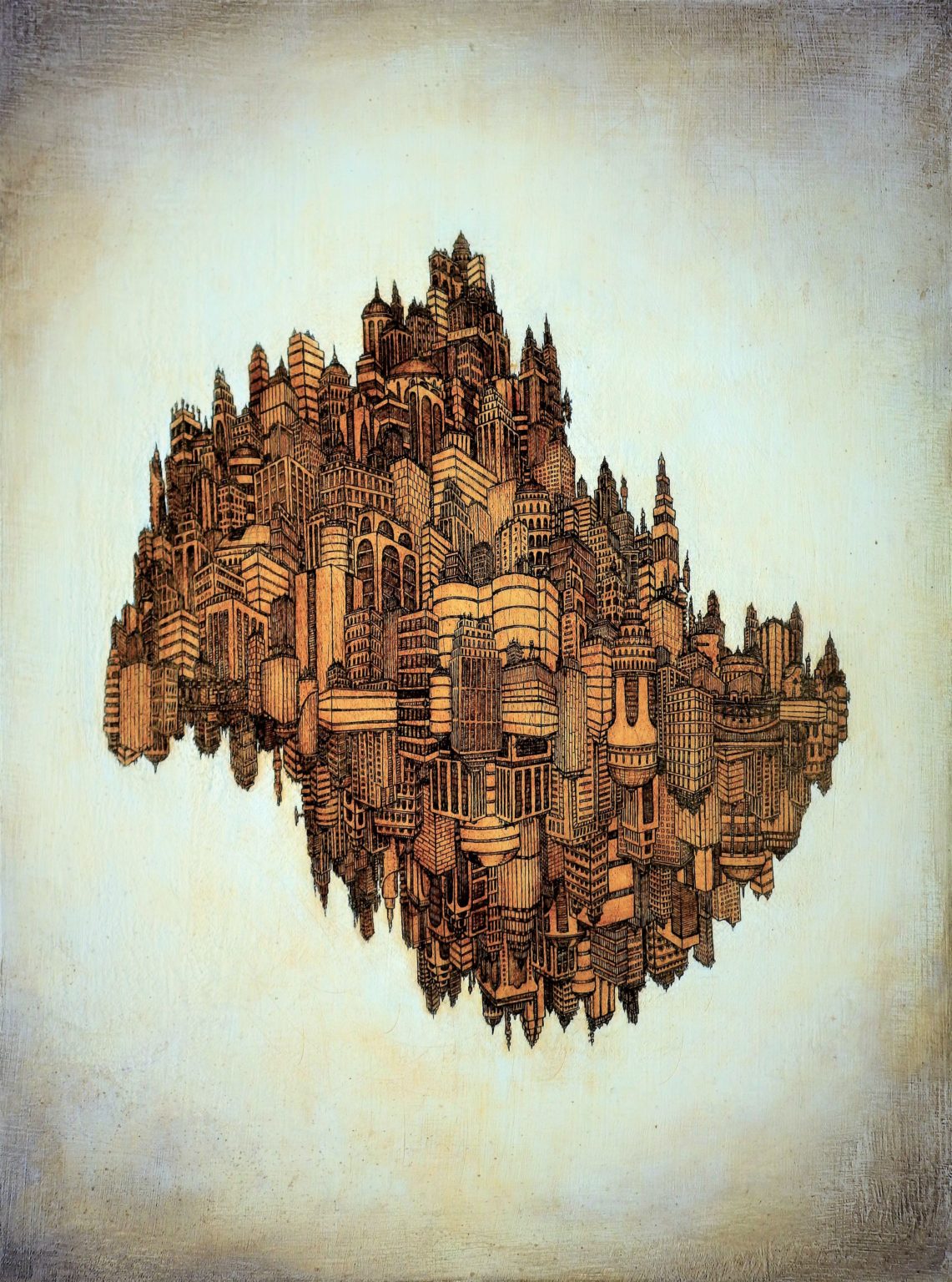 Ecumenopolis 16×20 oil on canvas $350 – ATHICA